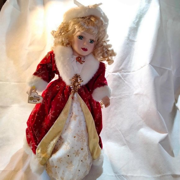 Toys | Vintage Brass Keys Porcelain Doll | Poshmark